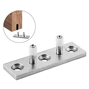 Haofy Door Bottom, Household Barn Door Floor, Floor Roller Hardware Fittings for Sliding Barn Door