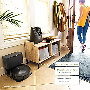 iRobot Roomba j7+ (7550) Self-Emptying Robot Vacuum – Identifies and avoids obstacles like pet waste & cords, Empties itself for 60 days, Smart Mapping, Works with Alexa, Ideal for Pet Hair, Graphite