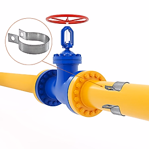 Wdwlbsm 16 Pcs Brace Bands Chain Link Fence, Galvanized Steel Chain Link Brace Band Use for 1-7/8" Outside Diameter Post/Pipe, Gate, Fences Panels