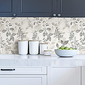 NuWallpaper NUS3144 Breezy Peel & Stick Wallpaper, Grey