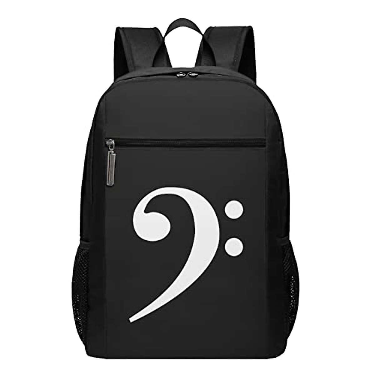 Bass Clef Music Logo Backpack, School, Travel, Sport, Work, Bookbag Laptop Backpack - 17inch
