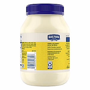 Best Foods Mayonnaise For a Creamy Condiment for Sandwiches and Simple Meals Real Mayo Gluten Free, Made With 100% Cage-Free Eggs 30 Fl Oz (Pack of 3)