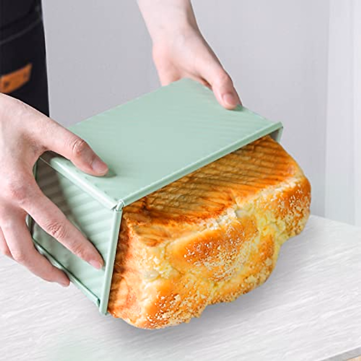 Non-Stick Bread Loaf Pans With Lid Metal Toast Molds Kitchen Bakeware Baking Pan For Bread Loaf Pate Toast Cake Toast Box Mold
