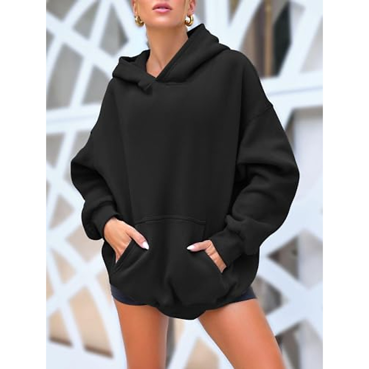 AUTOMET Black Hoodies for Women Oversized Sweatshirts Cute Fleece Long Sleeve Shirts Sweaters Loose Casual Winter Pullover Fall Outfits Y2k Owith Pockets 2023