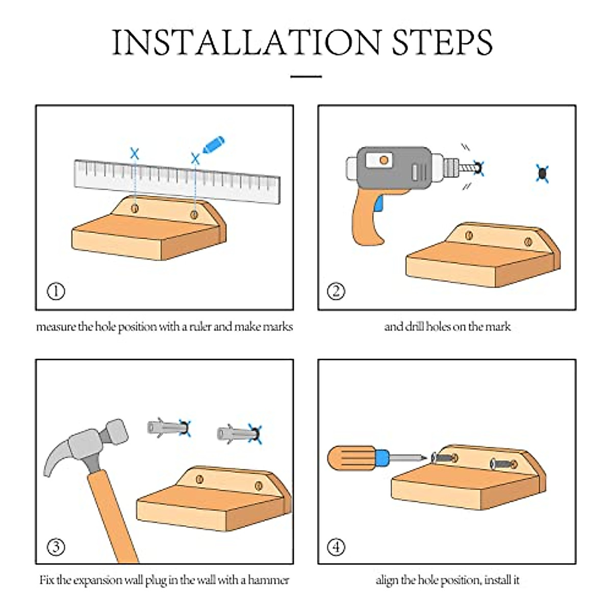 Freezing point Small Floating Shelves for Wall Set of 2 Natural Wood 5Inch Small Mini Wall Shelf Decor Plant Display Collectibles Mounted Kitchen Bathroom Bedroom Corner Decorative Storage Tiny Stand
