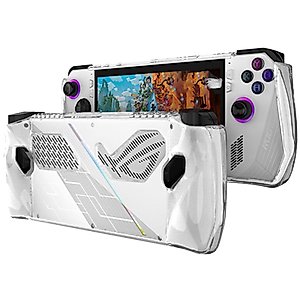 HUAYUWA Clear Protective Case Compatible for ROG Ally 7" Gaming Handheld 2023 Soft TPU Cover Case Game Console Full Pretoction Case