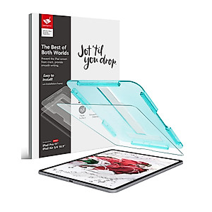 BERSEM Paperfeel Glass Screen Protector compatible with iPad Pro 11 inch (2021&2020&2018 Models) iPad Air 4th Generation (10.9 inch,2020) with Alignment Tool Anti Glare/Anti Fall/Case Friendly