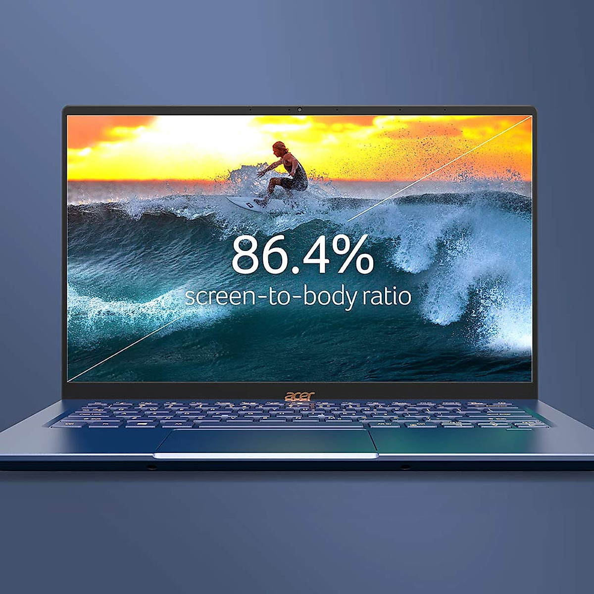 Acer Swift 5 Ultra-Thin & Lightweight Laptop, 14" Full HD IPS Touch, 10th Gen Intel Core i7-1065G7, 8GB LPDDR4, 512GB PCIe NVMe SSD, FP Reader, Wi-Fi 6, Back-lit Keyboard, Windows 10, SF514-54T-76PY