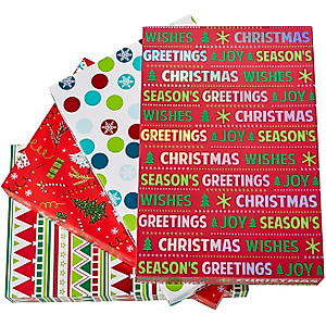 SUNCOLOR 12 Pack 14" Red Large Christmas Gift Boxes With Lids For Clothes Presents