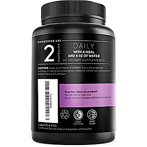 10-in-1 Melatonin Capsules - 6mg Melatonin Natural Sleep Aid with L Theanine, 5 HTP, GABA, Valerian Root, Chamomile, Vitamin B6, Magnesium for Sleep Support - Sleep Supplement (Pack of 1)