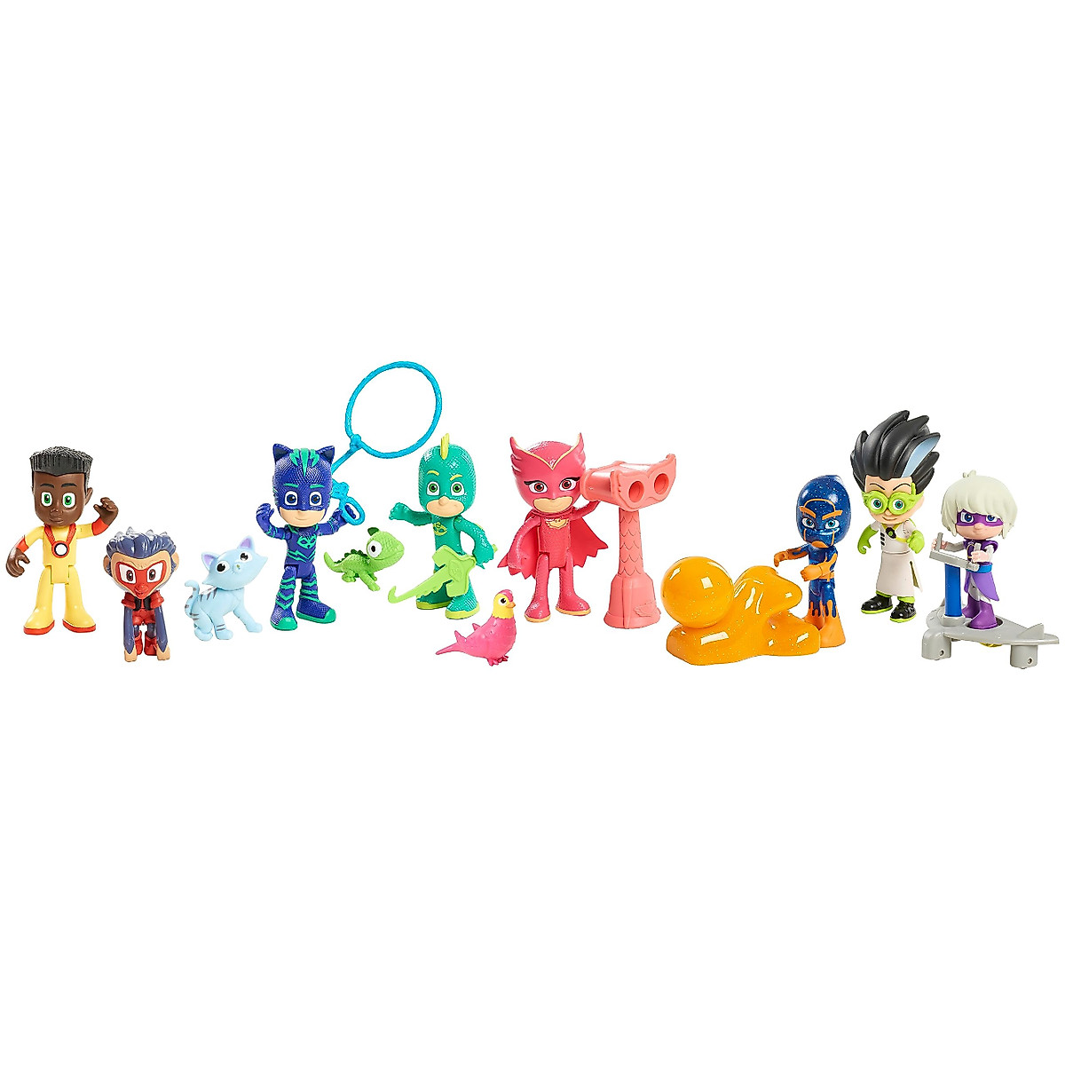 PJ Masks Deluxe Figure Set, 17 Pieces for PJ Masks Toys and Playsets, 3-inch Figures, Kids Toys for Ages 3 Up by Just Play