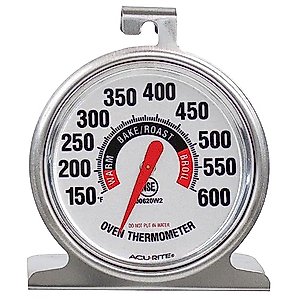AcuRite 00620A2 Stainless Steel Oven Thermometer
