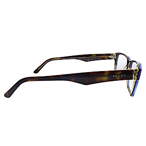 Prada PR 16MV ZXH1O1 Tortoise Denim Plastic Rectangle Sunglasses Demo