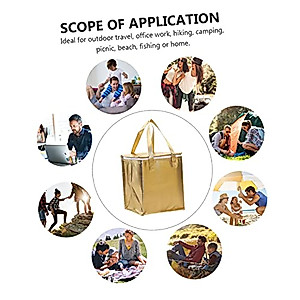 NOLITOY 4pcs Storage Hiking Tote Take Cake Thermal Practical Take-out Baking Delivery Picnic Back Zipper Heat Insulation Item Pizza Insulated Small Warmer Bags Cooler Aging Out