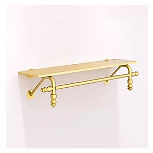 Clothes Rail Garment Rack Wall Mounted Iron Chain Clothing Hanging Racks, Metal Garment Storage Rack Clothes Storage Shelves With 15 Hanging Chain Retail Display Hanger, Boutique Clothing Rack ( Color