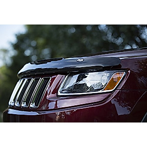 Auto Ventshade [AVS]Bugflector II / Hood Shield | 2011 - 2020 Jeep Grand Cherokee, High Profile - Smoke, 1 pc. | 25073