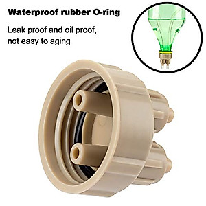 OIIKI 2 Pack Aquarium DIY CO2 Generator Bottle Cap, Carbon Dioxide Reactor, for Fish Tank, Aquarium Plants System Accessories