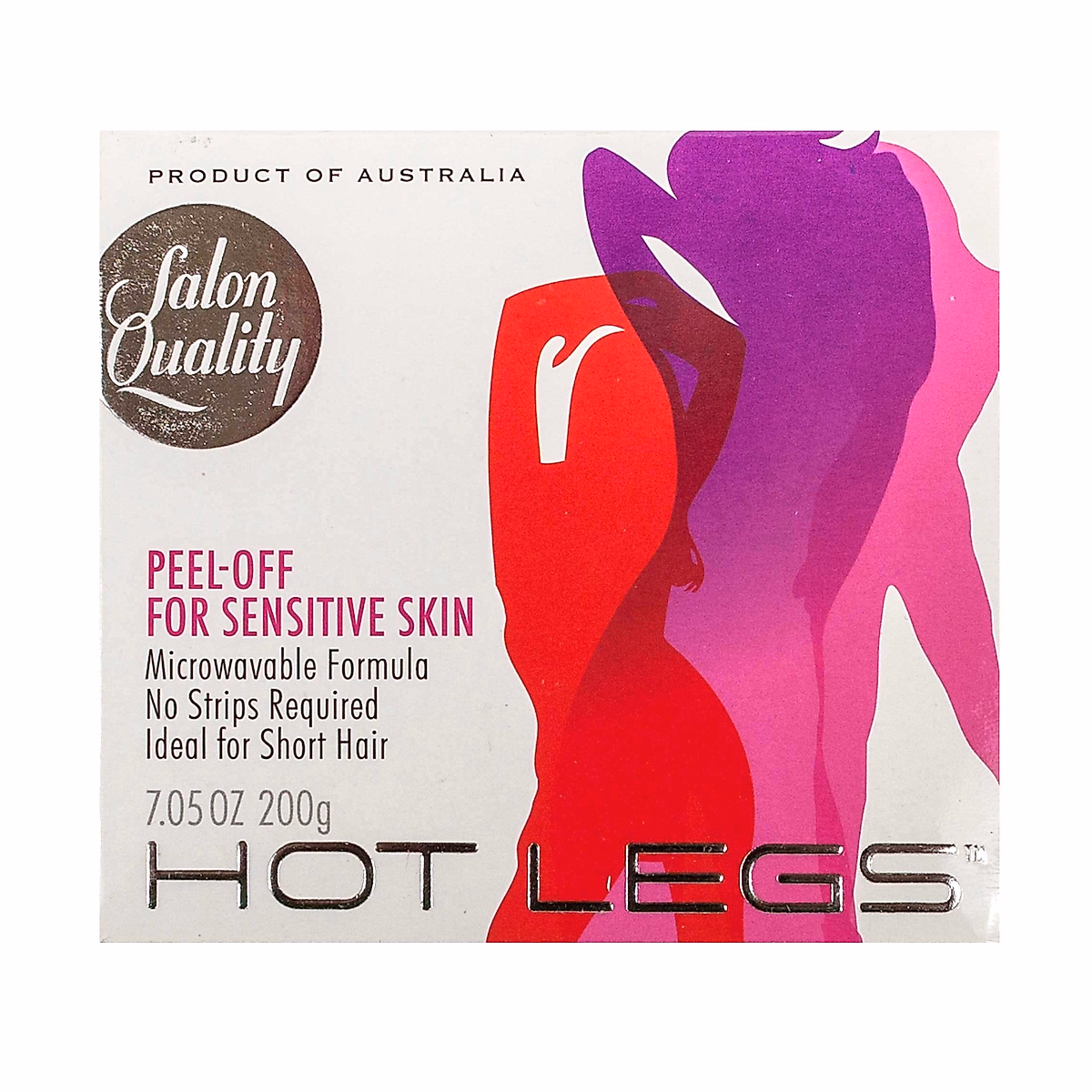Hot Legs Peel-Off Wax for Sensitive Skin, 7.05 Ounces, with Applicator