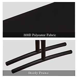 Room Divider, 6 Panel Folding Privacy Screens, 6FT Partition Room Office Wall Divider for Separation 200" W Fabric, Freestanding Room Divider Wall (Black)