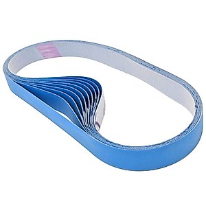 1X30 2000 Grit - 9 Micron Blue Polishing Sanding Belts with Cushioned Ultra Flexible Mylar Backing Ultra Fine Grit Belts 10 Pack (2000 grit)