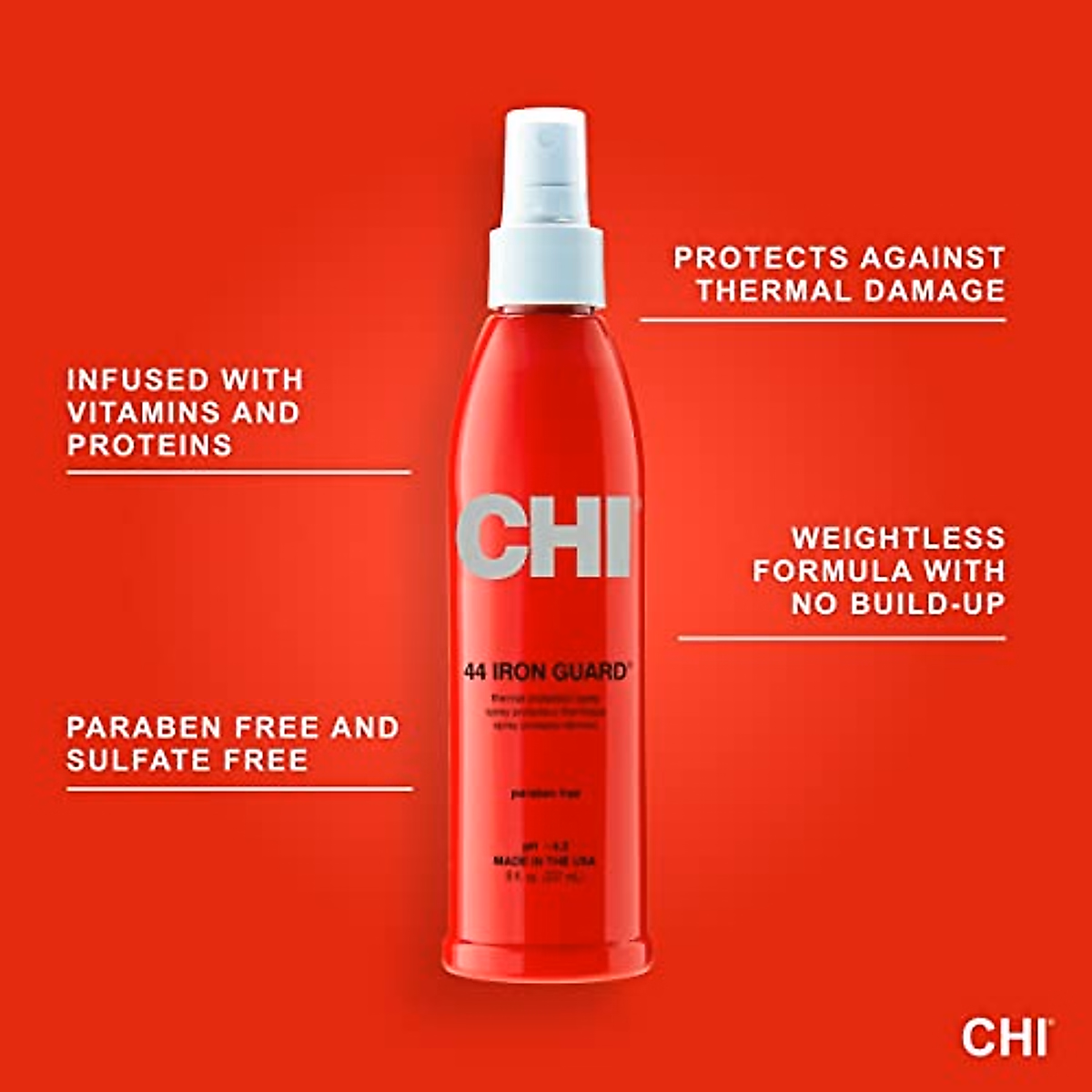 CHI 44 Iron Guard Thermal Protection Spray, Clear, 8 Fl Oz
