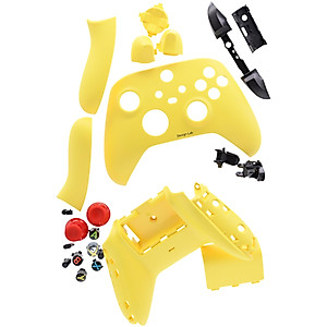 Full Shell Housing kit Replacement for Xbox Series S Xbox Series X Wireless Controller (Yellow)