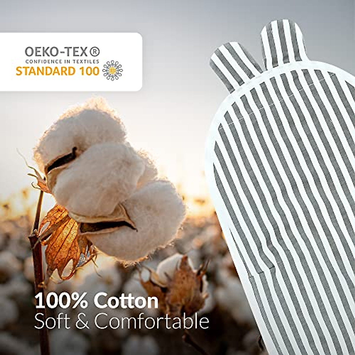 Dingos and Dachshunds Baby Swaddle Sack incl. 3 Baby Beanies (Pack of 3) - 100% Oeko-TEX Cotton - Newborn Swaddle 0-3 Months - Sleep Sack Swaddle