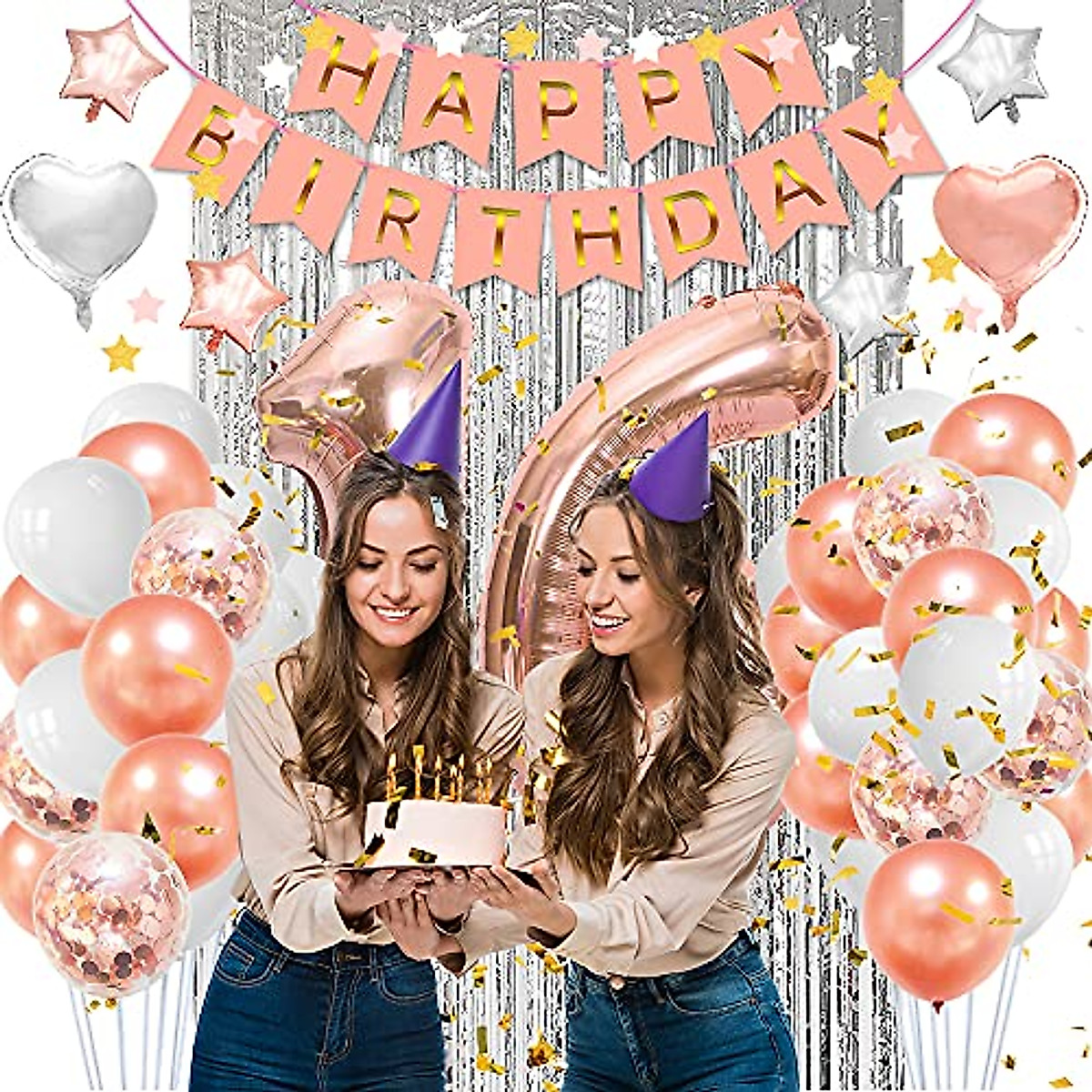 Sweet 16th Birthday Decorations for Girls 16 Birthday Decorations for Girls 16 Balloon Numbers 16th Birthday Party Decorations