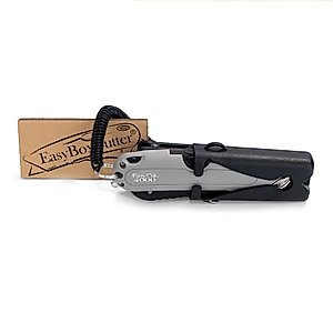 Modern Box Cutter for Food Industry with Stainless Steel Blades - High productivity and unique features with 100% guaranttee (4000 - Auto Retract, Gray)