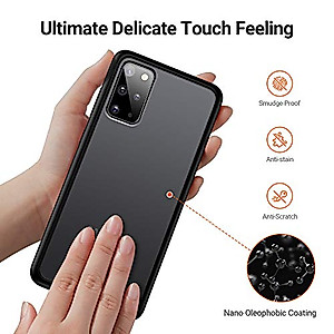 TORRAS Shockproof Galaxy S20 Plus Case/Galaxy S20 Plus 5G Case, [Military Grade Drop Tested] Translucent Matte Hard Back with Soft Edge Slim Protective Designed for Samsung Galaxy S20 Plus Case, Black