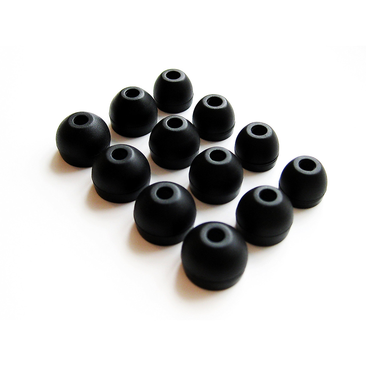 12pcs: 4S / 4M / 4L (SML-BHB) Black Replacement Earbuds Adapters Ear tips Compatible with Fitbit Flyer Wireless Earphones / Headphones