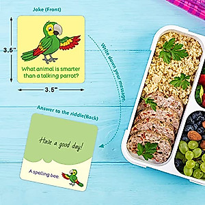 ceiba tree 90 PCS Lunch Box Notes Joke Cards Bento Box Messages Funny Riddles for Kids 40 PCS Inspirational Motivational Lunchbox Cards Puns Riddles for Party School Picnics