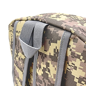 Silfrae Outdoor Camo Backpack Children Daypack for Camping Hiking (Digital Camo)