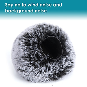 YOUSHARES Blue Yeti Pop Filter for Blue Yeti Microphone, Blue Yeti Pro USB Condenser Mic, Windscreen Muff for Filtering Plosives and Hissing Noise, Mic Wind Cover