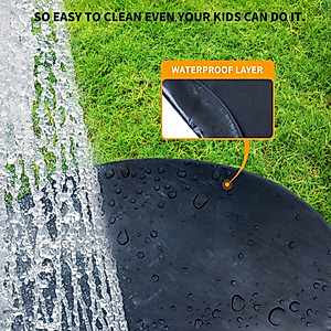 Fire Pit Mat Fireproof Mat Chimineas for Deck,Protection Grill & Patio Fire Pit Pad Hearth Rug, Fireproof Mat, Deck Protector for Wood Burning Fire Pit, Gas Fire Pit, Charcoal Grill (36 Inch)