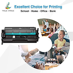 TRUE IMAGE Compatible Toner Cartridge Replacement for HP 58A CF258A CF258X 58X for HP Pro MFP M428fdw M404dn M404n M404dw M428fdn M428dw M404 M428 Printer Ink (Black, 1-Pack)