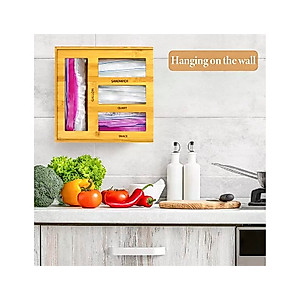 Ziplock Bag Organizer 4 in 1 - Gallon, Quart, Sandwich, Snack