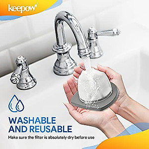 KEEPOW Featherweight Replacement Filters Compatible with Bissell Featherweight Stick Lightweight Bagless Vacuum 2033, 20331, 20333, 20336, 20339, 2033M (4-Pack)