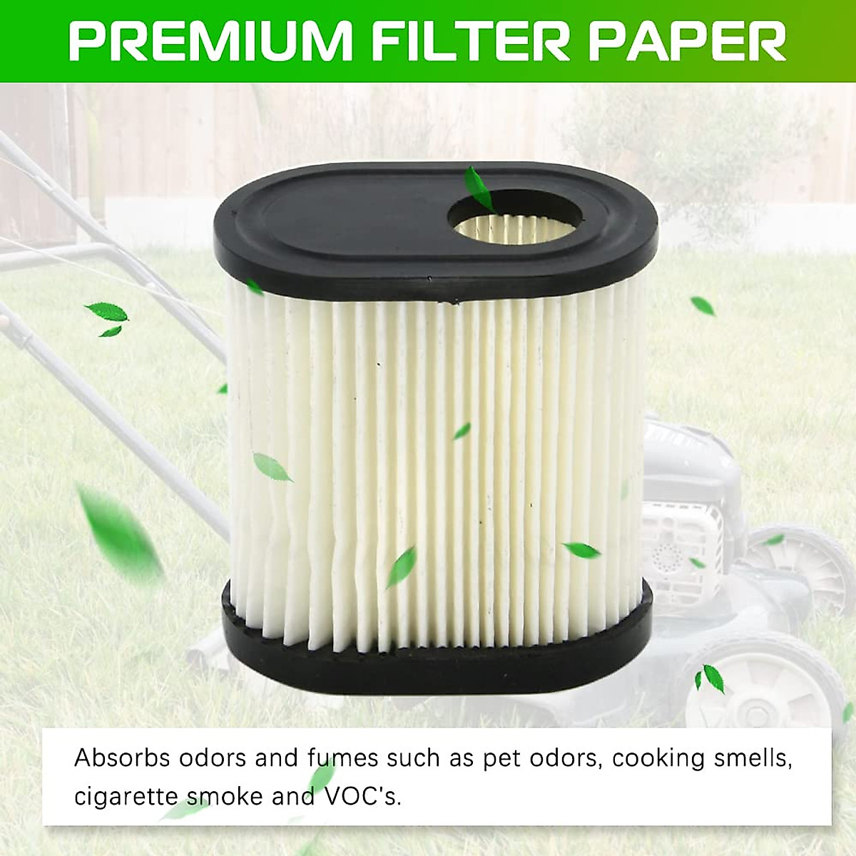 Air Filter Compatible with Toro Recycler 22 6.5HP 20016 20017 20018 Lawn Mower Air Filter Replacement 36905(2PCS)