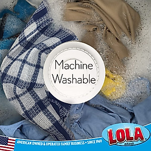 LOLA Products All Purpose Cleaning Cloths, 100% Cotton, Woven Fibers, Reusable & Machine Washable, Highly Absorbent, Lint Free, 12" x 13", 12 Pack