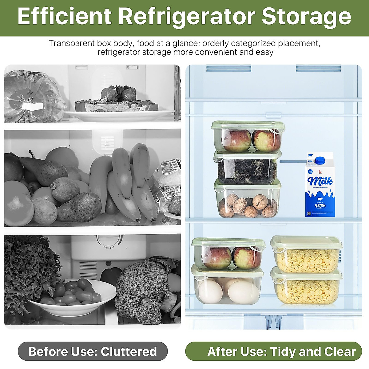 Lainballow 4 Pcs Cheese Container For Refrigerator, Plastic Cheese Slice Holder with Lids, Sliced Cheese Keeper For Fridge, Airtight Cheese Box for Refrigerator Food