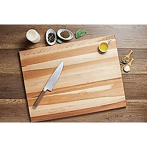 Labell Wood Cutting Boards - Large Canadian Maple Chopping Board for Meats, Vegetables, Fruits, and Cheeses - Flat Board Perfect for Carving, Serving, and Charcuterie (18" x 24" x 0.75")