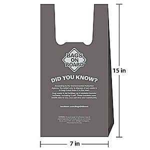Bags on Board Dog Poop Bags | Extra Thick Waste Pickup Bags with Easy Tie Handles | Easy Dispensing Drawer Pack | 200 Count