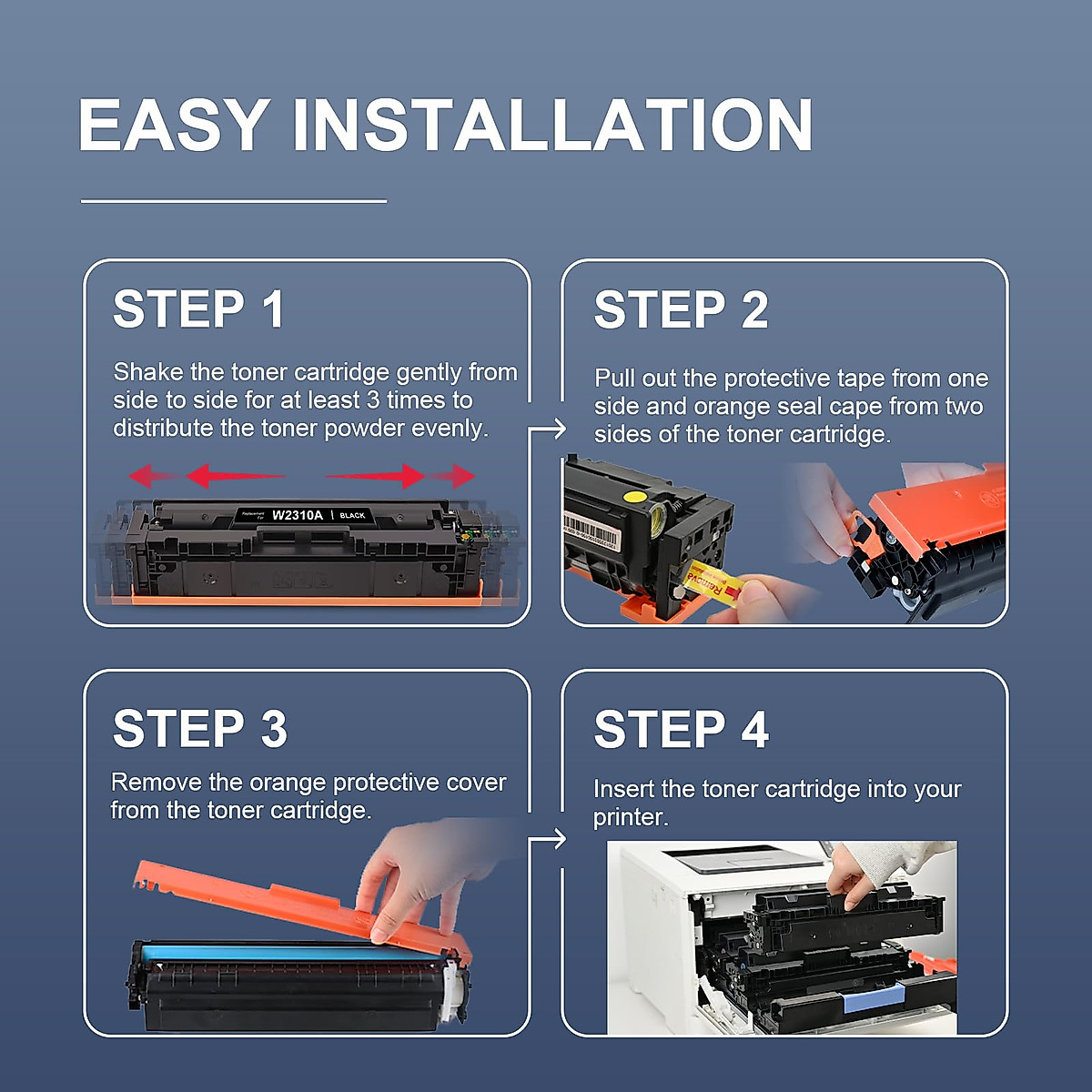 TEINO Compatible Toner Cartridge Replacement for HP 48A CF248A for Laserjet Pro MFP M29w M29a M29 M28w M28a M28 Laserjet Pro M15w M15 M15a M16 M16a M16w (Black, 1 Pack)