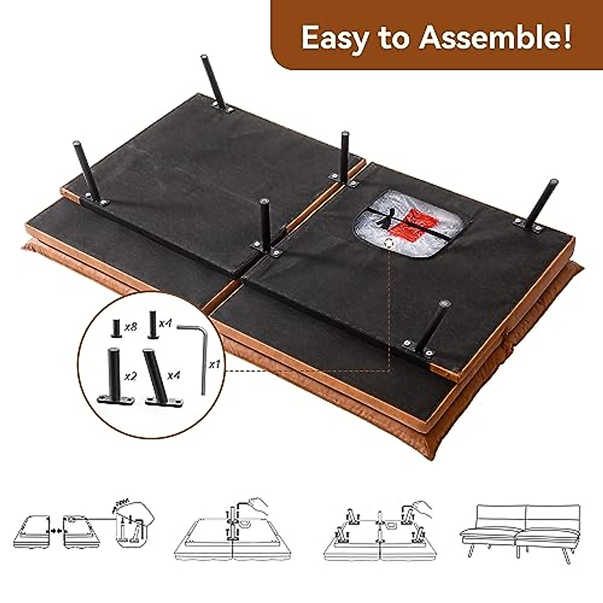 Erdoru SF534 Sofabed, Brown