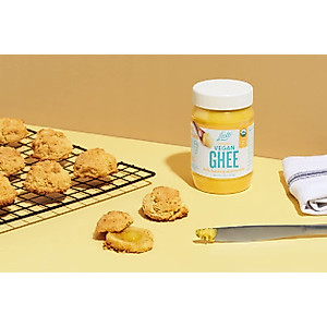 Livlo Organic Vegan Ghee - Plant Based Butter - No Refrigeration Necessary - Dairy Free, Soy Free, Gluten Free Substitute to Ghee and Butter - 14 oz.