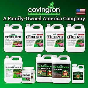 Plant Food & Fertilizer Liquid Concentrate – 8 Oz. Organic Liquid Fertilizer for Vegetables, Fruits, Flowers, and Trees – Year-Round Indoor or Outdoor Organic Plant Fertilizer by Covington Naturals