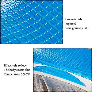 EUCIOR Cooling Gel Pillow,Memory Foam Cooling Gel Pillow,Cooling Orthopedic Memory Foam Pillow for Side Back Stomach Sleeper,A Relaxed Sleeping Experience - Pack of 1(Queen Size)