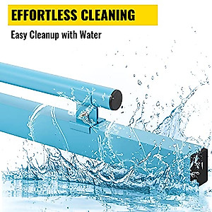 VEVOR Concrete Screed, 48" Aluminum Screed Board, Concrete Screed Tool with Built-in Leveling Vial, Lightweight Concrete Screed Board with Comfortable Handle and Plastic Shovel for Construction