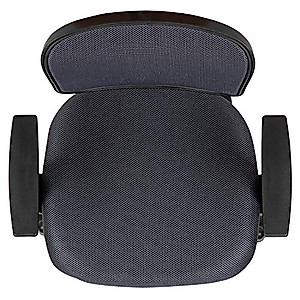 Flash Furniture Flash Fundamentals Mid-Back Gray Mesh Swivel Task Office Chair with Pivot Back and Arms